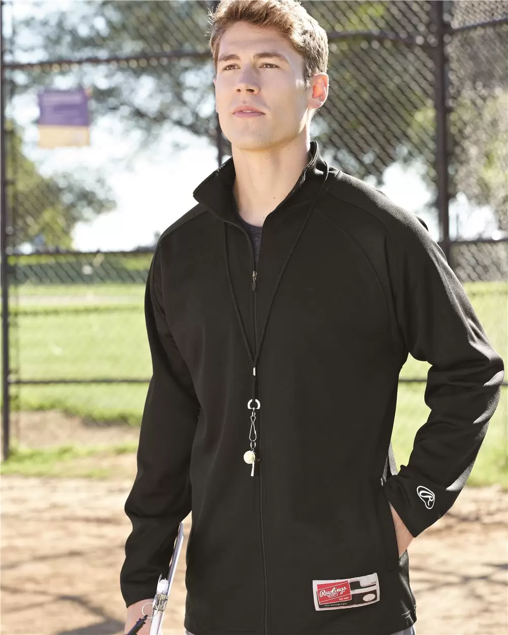 Rawlings 9761 Full-Zip Flatback Mesh Fleece Jacket - From $27.24