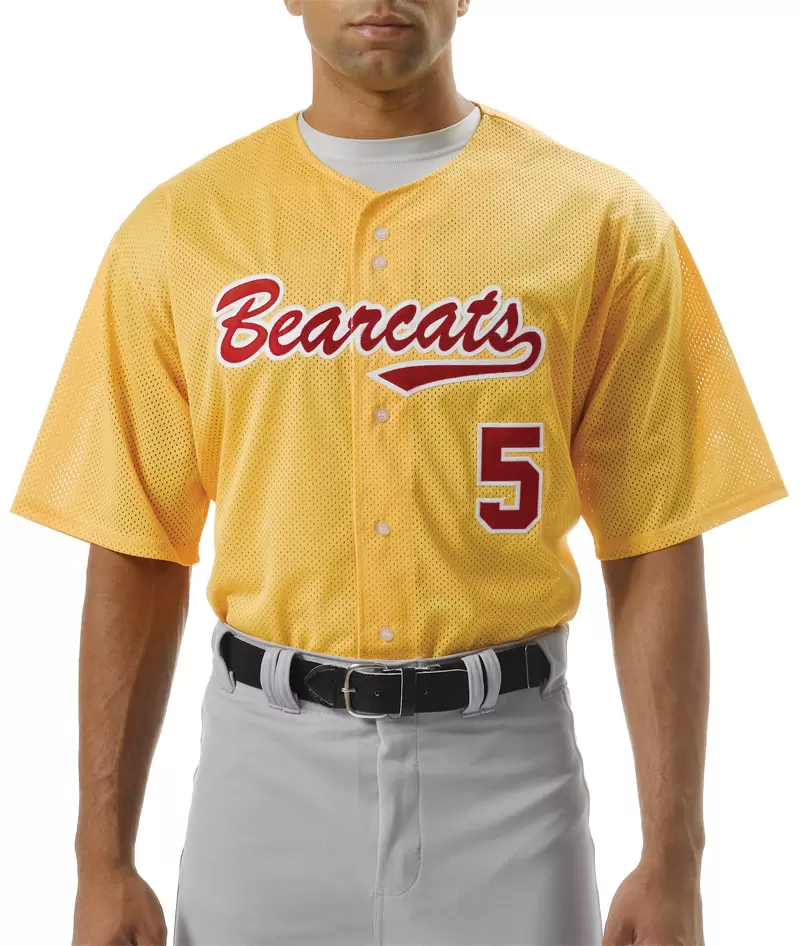 N4117 A4 Adult Short Sleeve Baseball Shirt - blankstyle.com