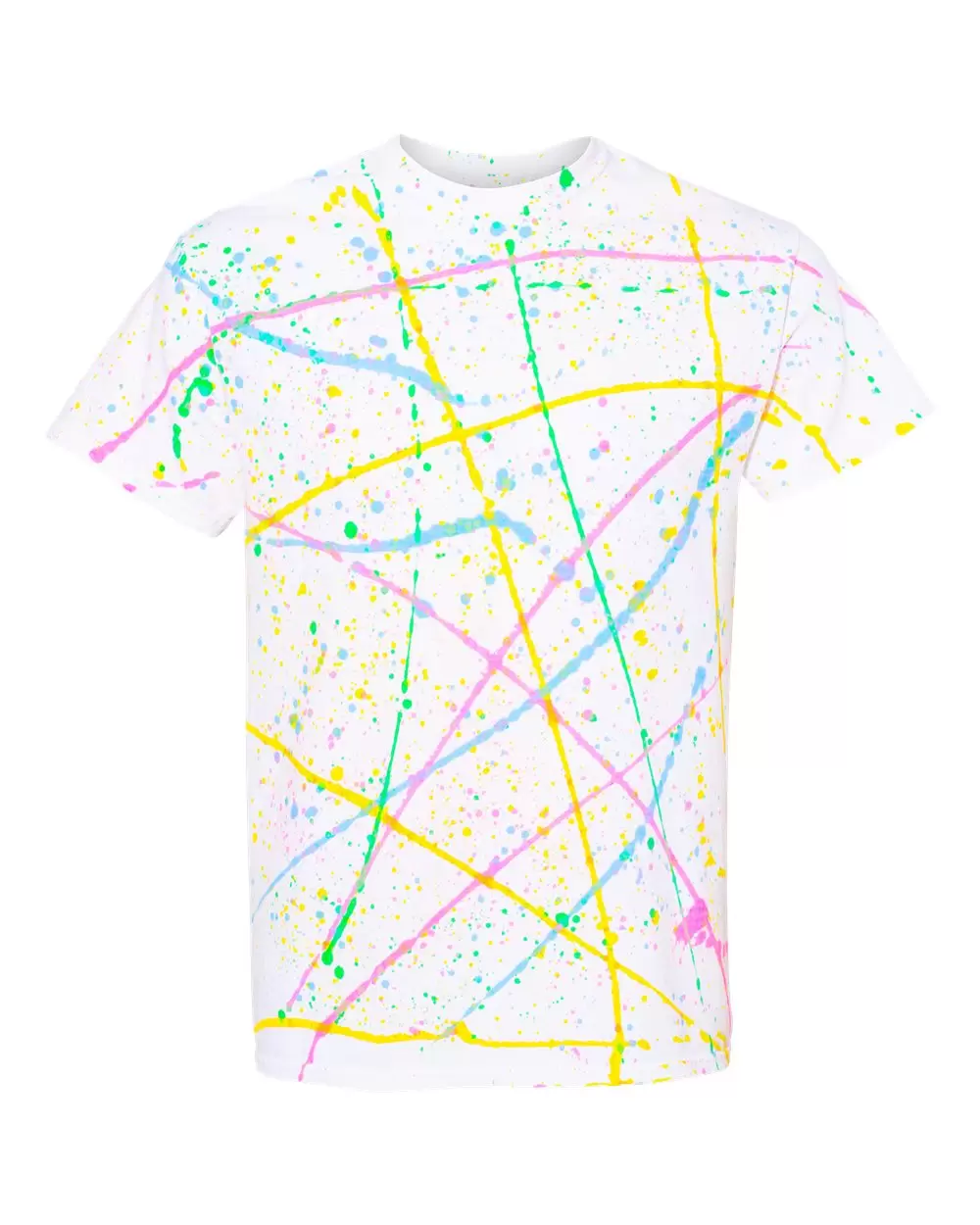 Dyenomite 200SL Splatter Tee White/ Rainbow - From $7.77
