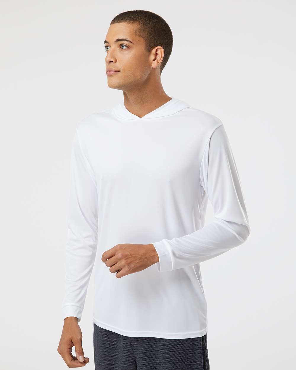 Paragon 220 Bahama Performance Hooded Long Sleeve T-Shirt White - From ...