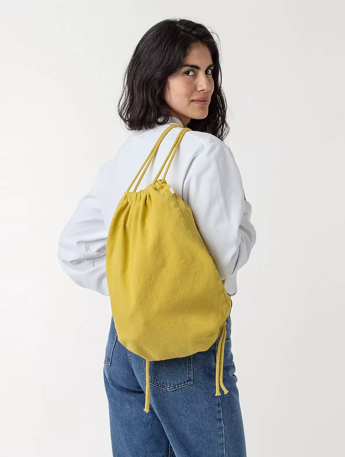 Los Angeles Apparel BD09 Drawstring Bag Spectra Yellow - From $15.99