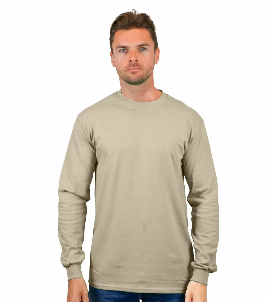 Gildan 2400 Ultra Cotton Long Sleeve Heavyweight Mens T-Shirt Wholesale