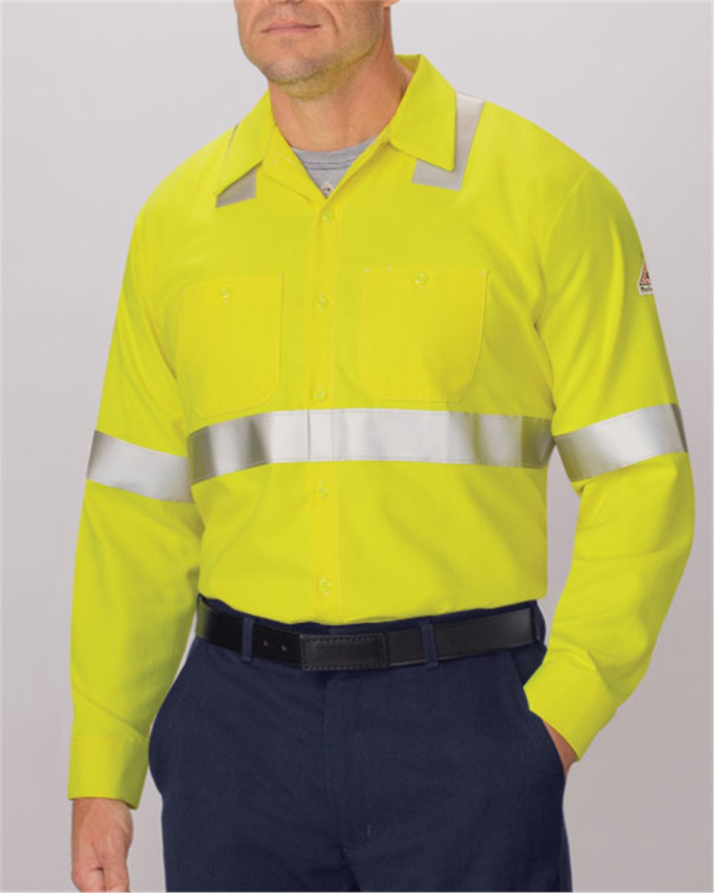 Bulwark SMW4 Men's High Visibility Long Sleeve Work Shirt - From $168.72