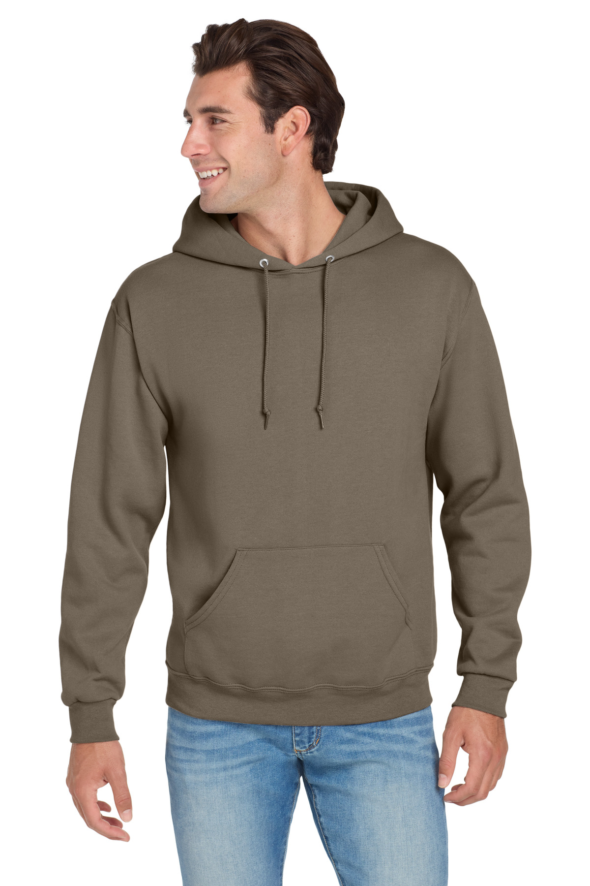 996M JERZEES NuBlend Hooded Pullover Sweatshirt SAFARI